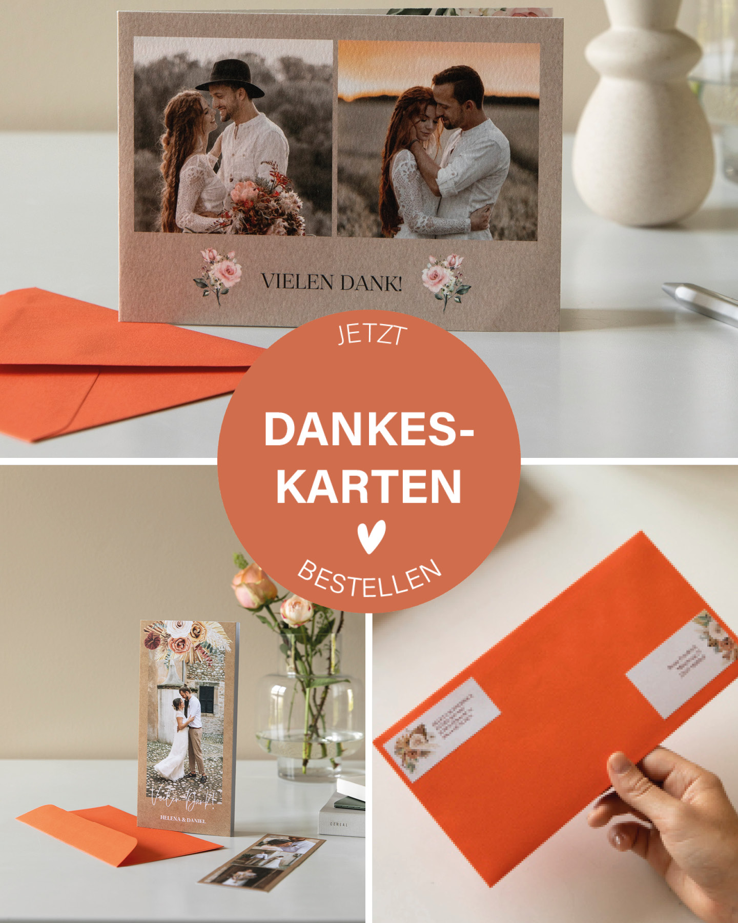 Dankeskarten Hochzeit: Texte für ein stilvolles Dankeschön