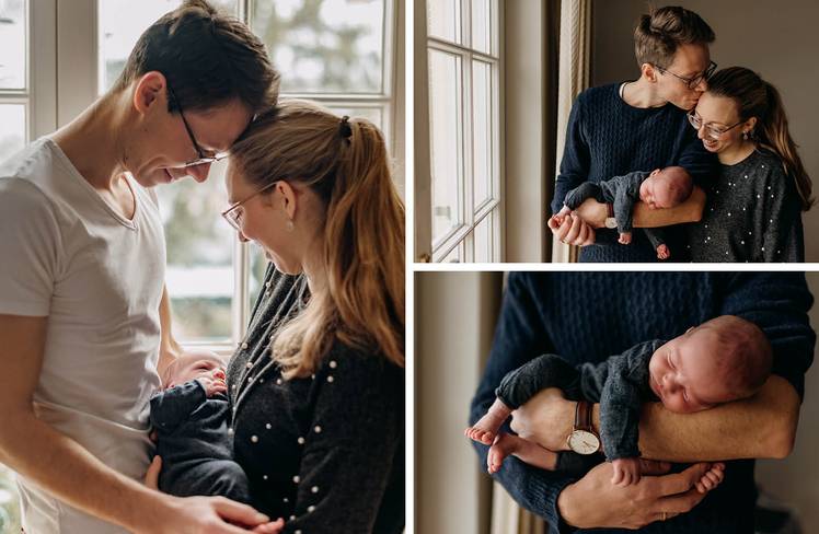 Newborn Shooting Outfit Eltern