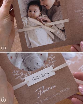 Geburtskarte basteln: 7 kreative DIY-Ideen